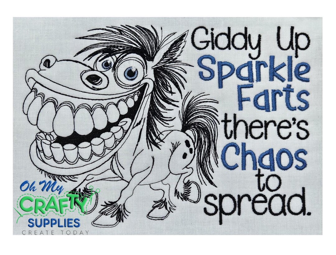 Sparkle Farts Embroidery Design - Etsy