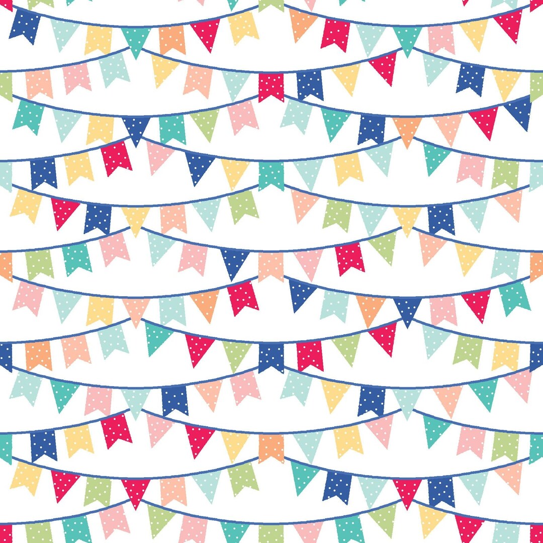 Kimberbell Celebration Celebration Flags multi Brights 1/2 Yard - Etsy