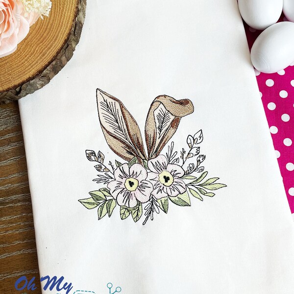 Bunny Ears Machine Embroidery - Etsy