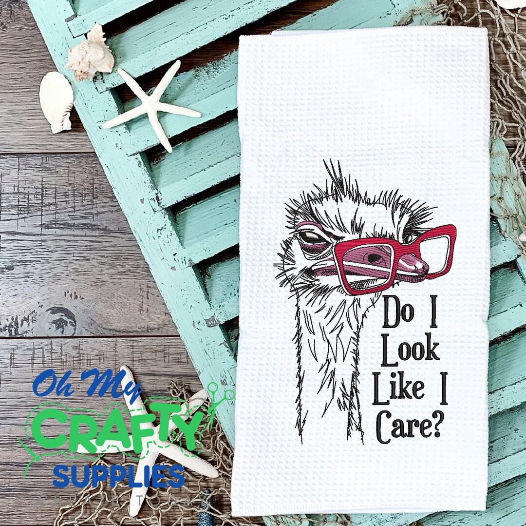 Do I Look Like I Care Embroidery Design - Etsy