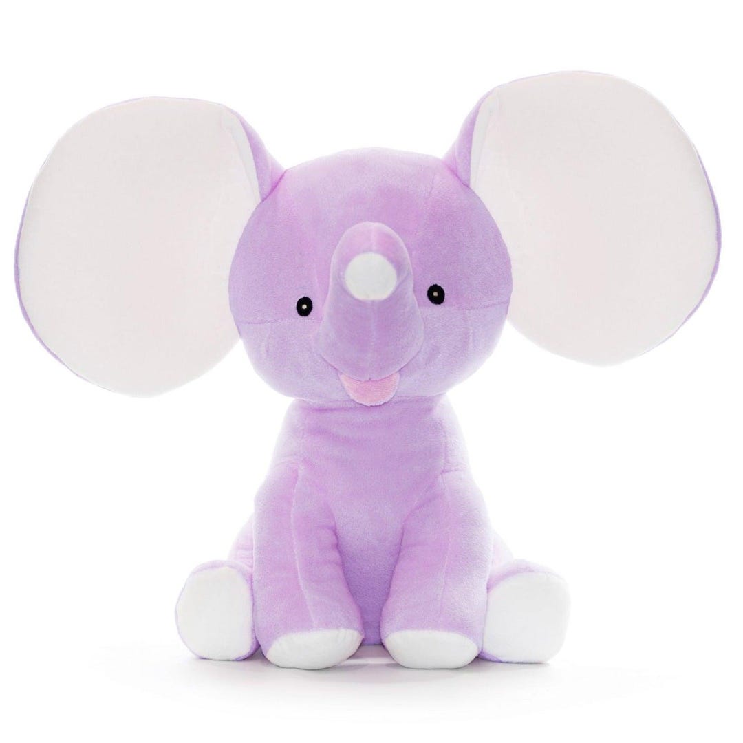 Cubbies Dumble 12 Elephant W/embroiderable Ears Lavender - Etsy