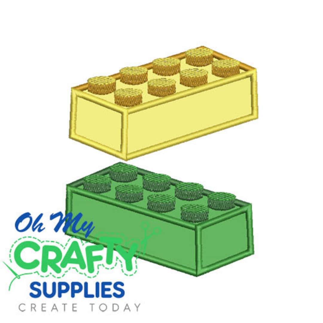 Tiny Building Blocks Embroidery Design - Etsy