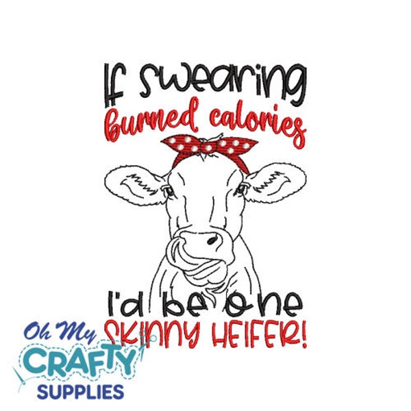If Swearing Burn Calories Id Be One Skinny Heifer - Etsy