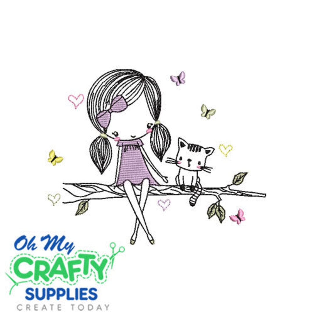 Little Miss Adventure Friends Embroidery Design - Etsy