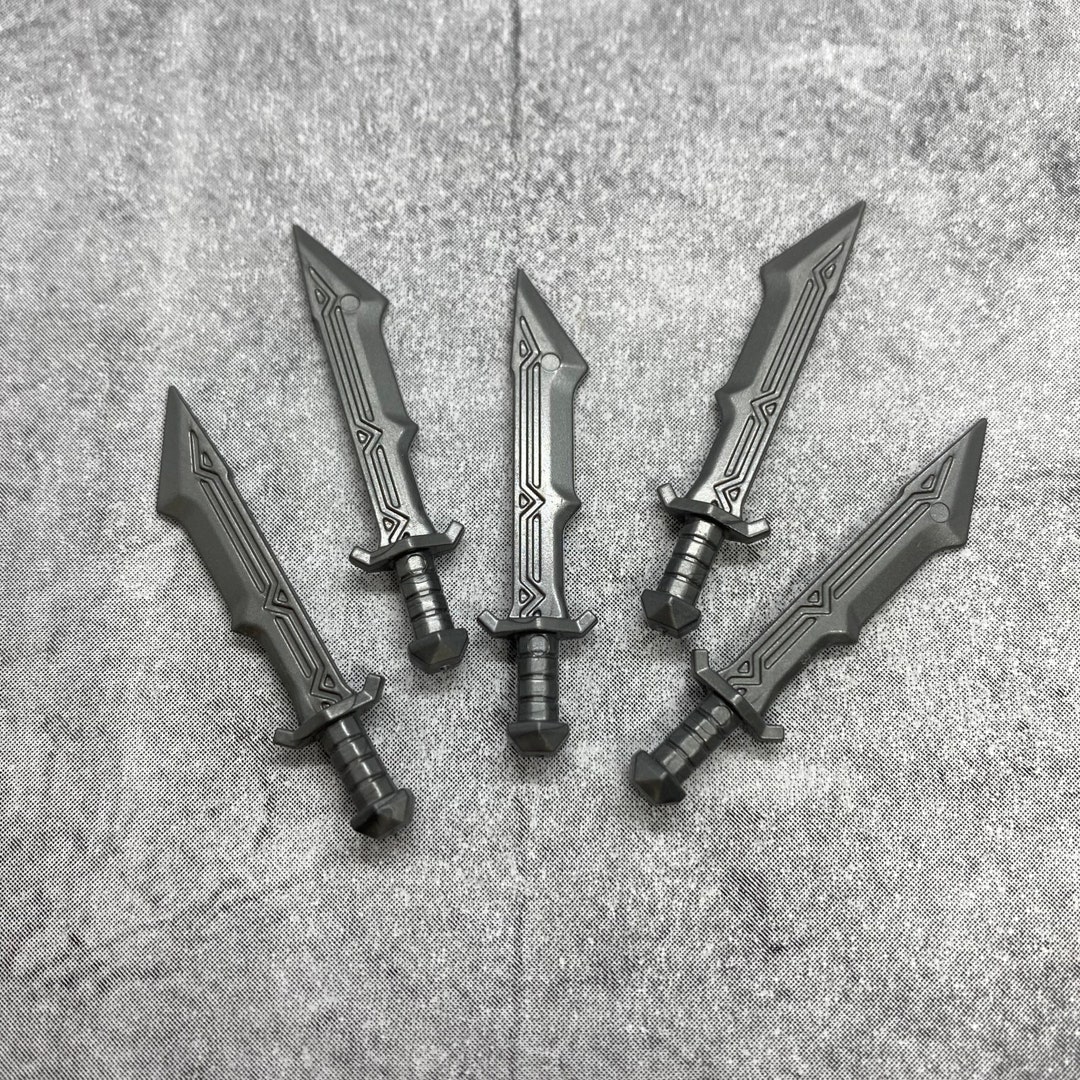 5-pack Dwarf Sword Gray Lot for Minifigures | B10b230 | Minifigure NOT ...
