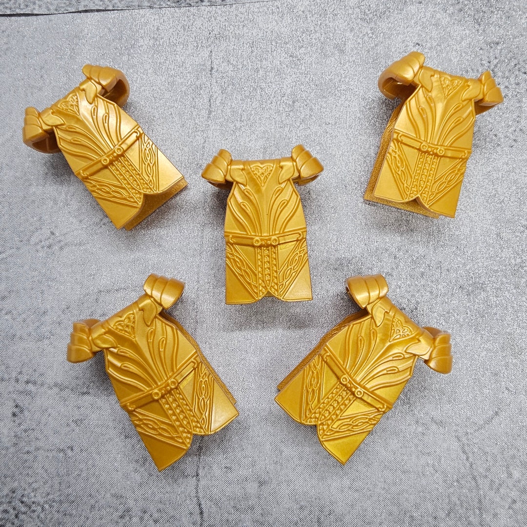 5-pack Custom Knight Armor Golden Yellow Elf Lot for Minifigures ...