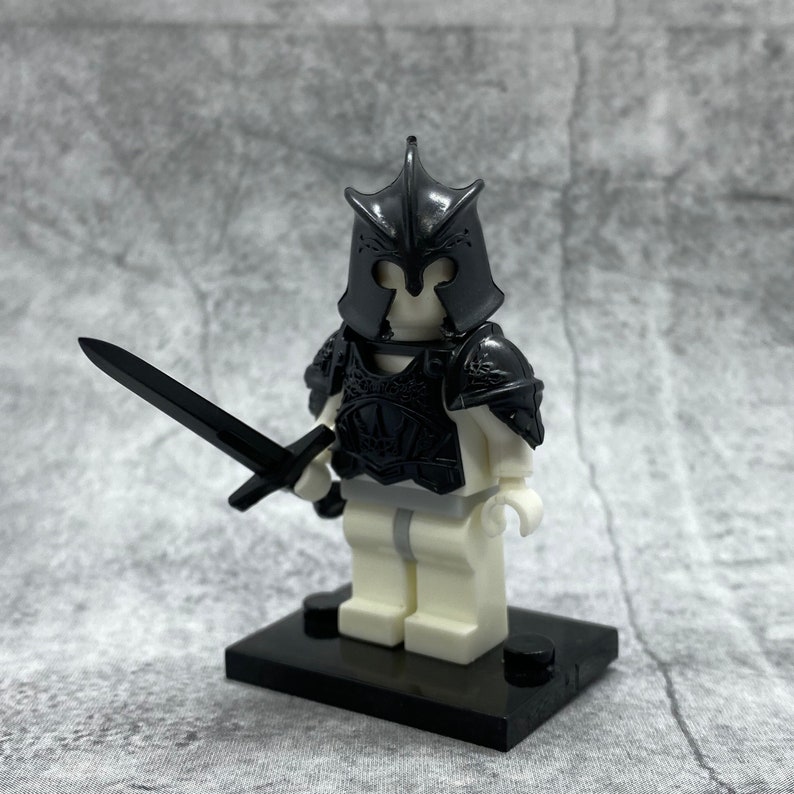 5-pack Gondor Knight Armor Set Black Lot for Lego Minifigures - Etsy
