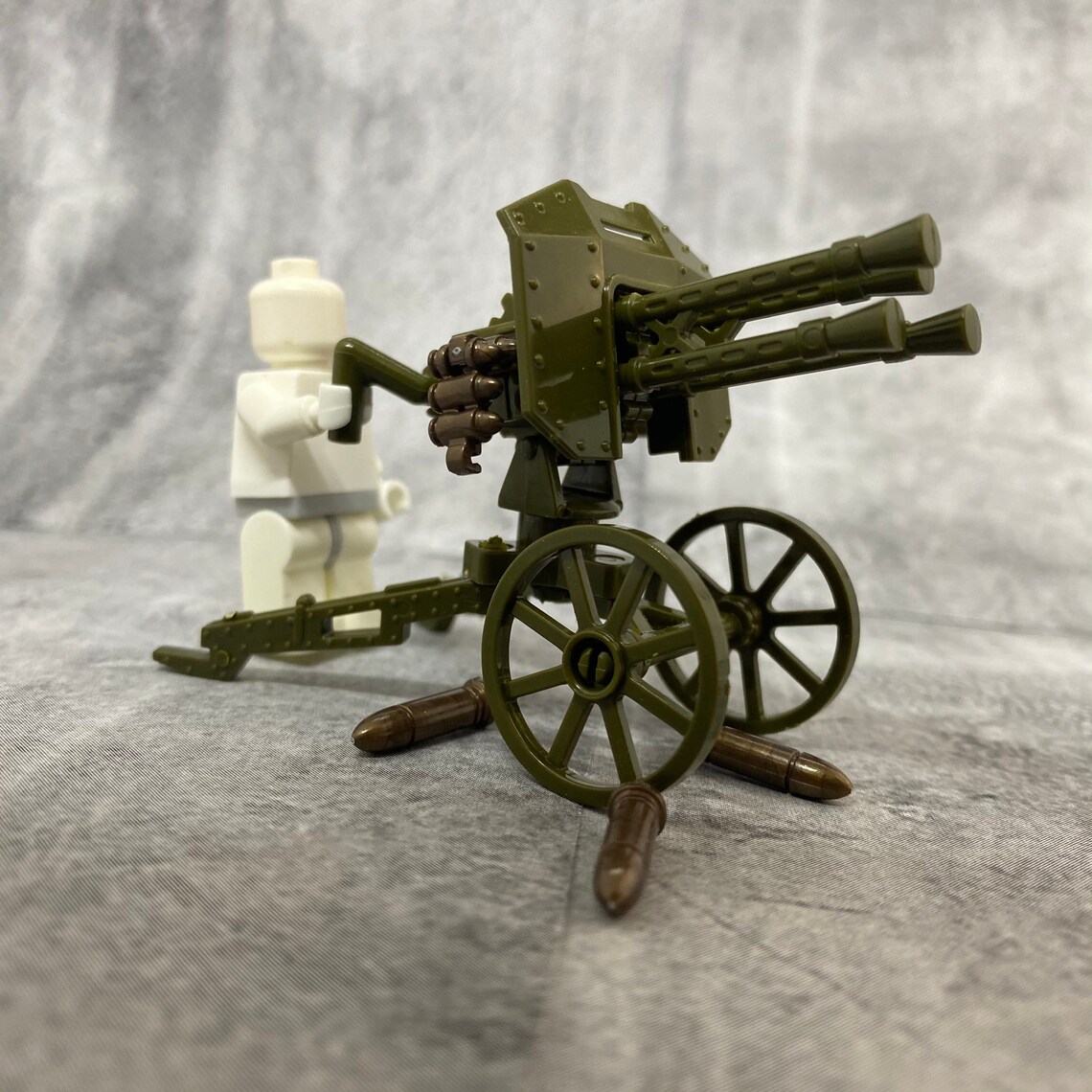 Custom WW2 Mounted Machine Gun for Lego Minifigures Diy | Drc2922 Green ...