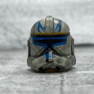 Custom Weathered 501st Captain Rex ARC Trooper Helmet for Lego ...