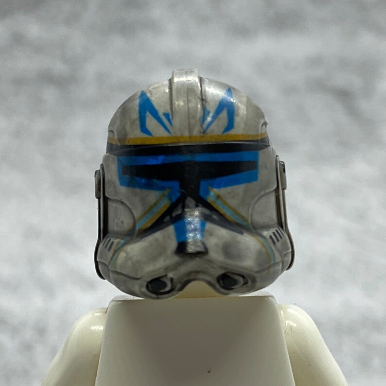 Custom Weathered 501st Captain Rex ARC Trooper Helmet for Lego - Etsy