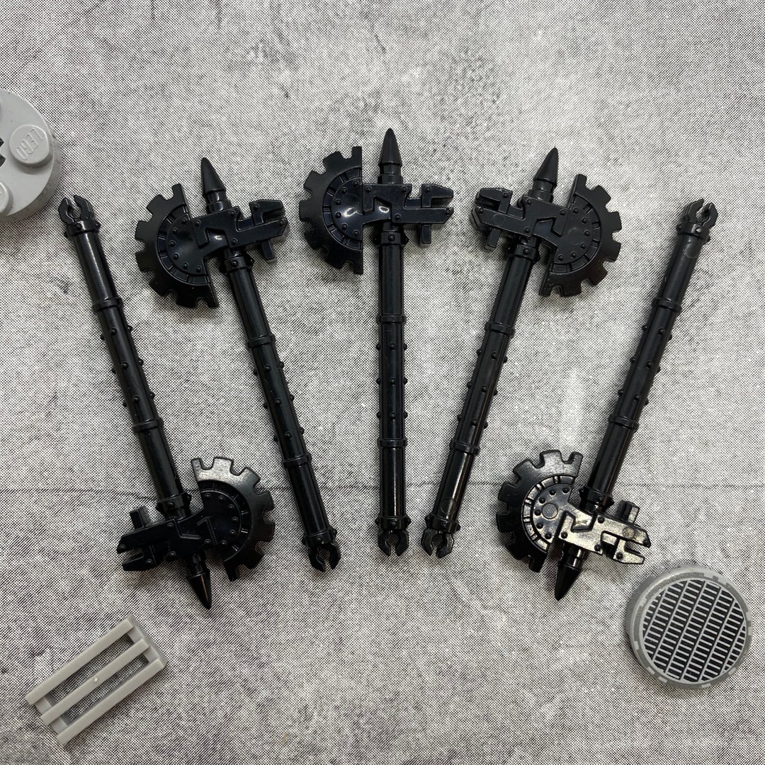 5-pack Serrated Battle Axe Lot for Minifigures | C12314 | Minifigure ...
