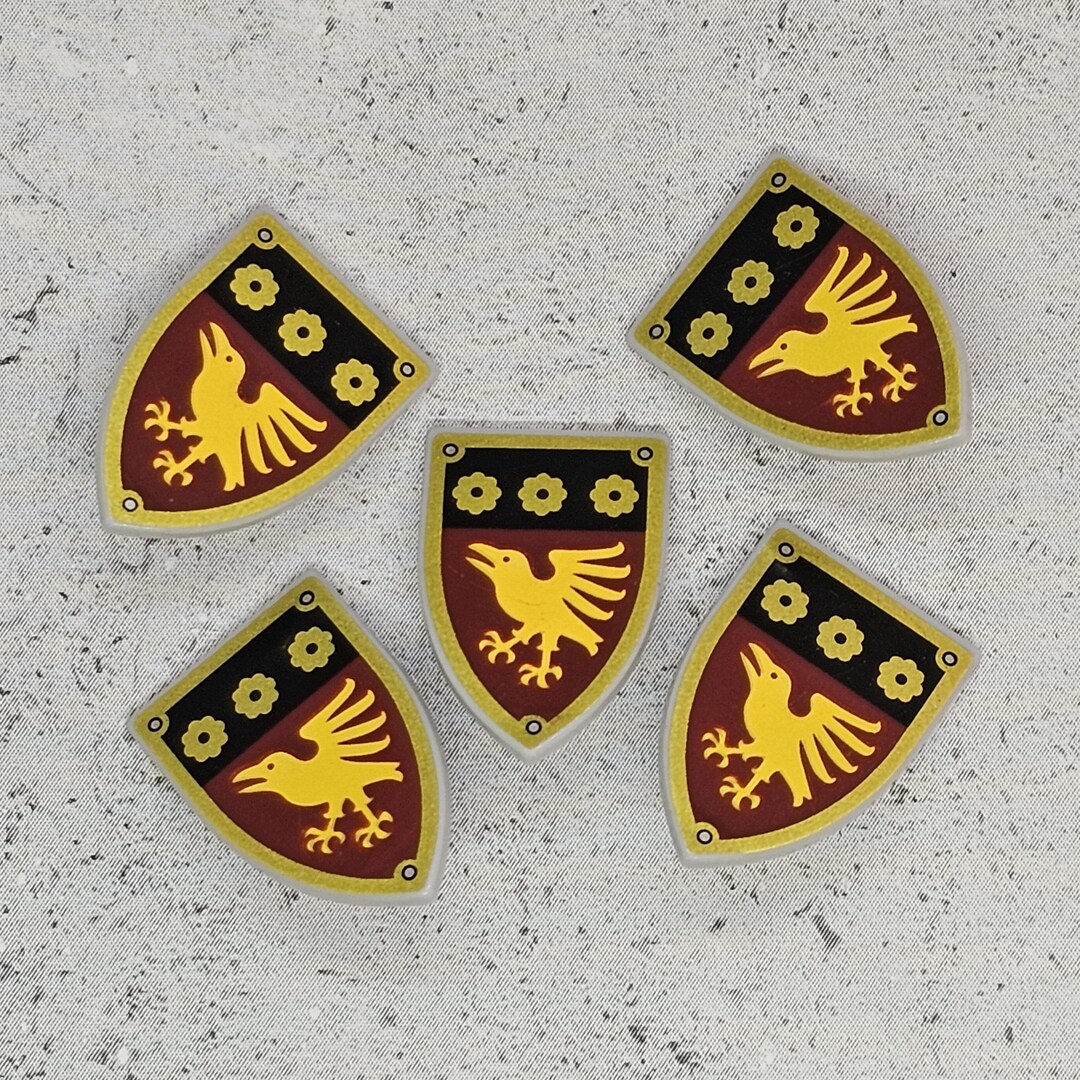 5-pack Custom Crow Shield Long Lot for Lego Minifigures | Gb7cs2 Knight ...