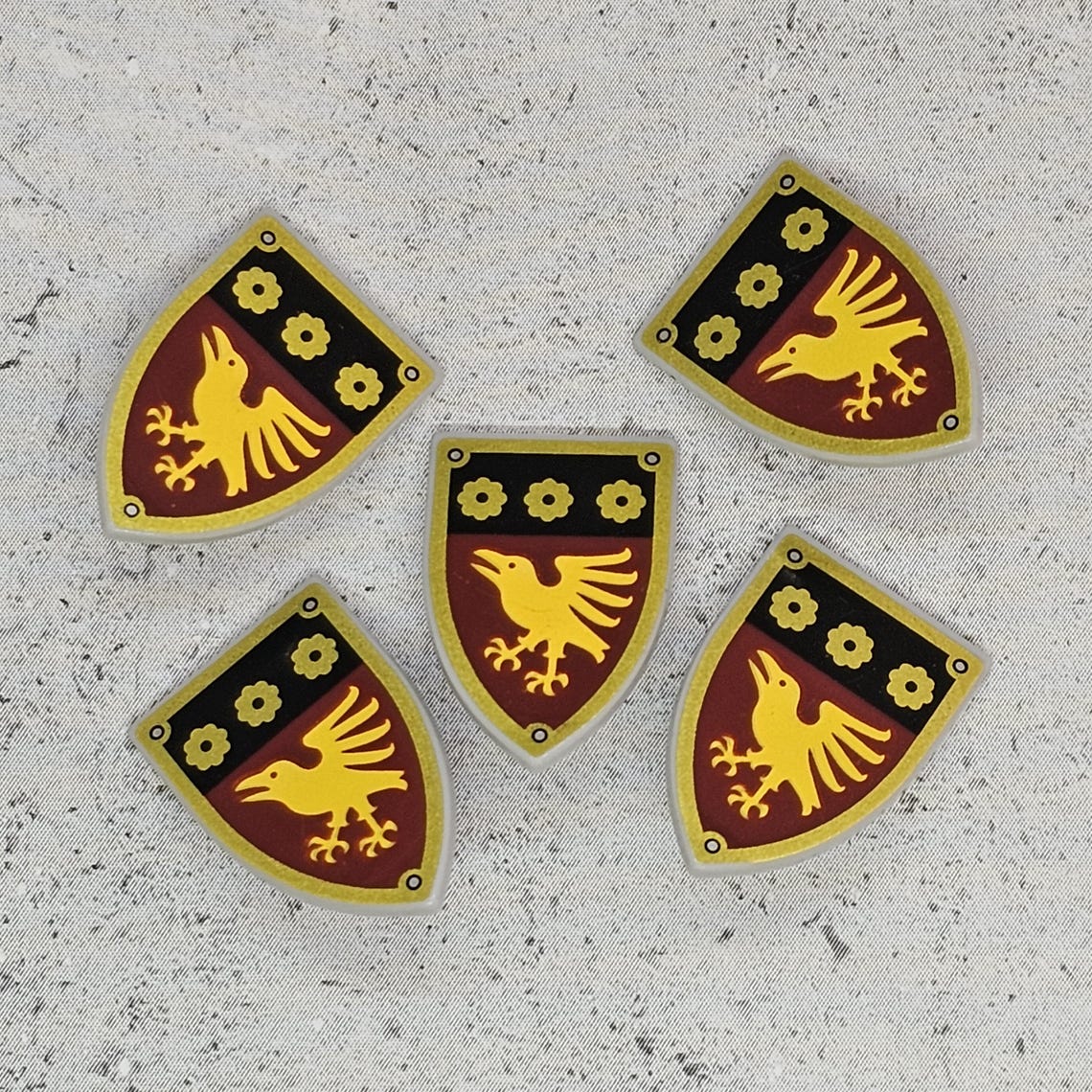 5-pack Custom Crow Shield Long Lot for Lego Minifigures | Gb7cs2 Knight ...
