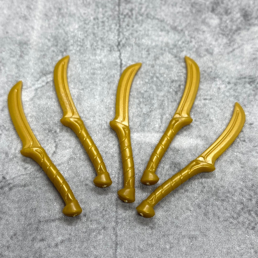 5-pack Elven Sword Golden Lot for Lego Minifigures C6b341 Minifigure ...