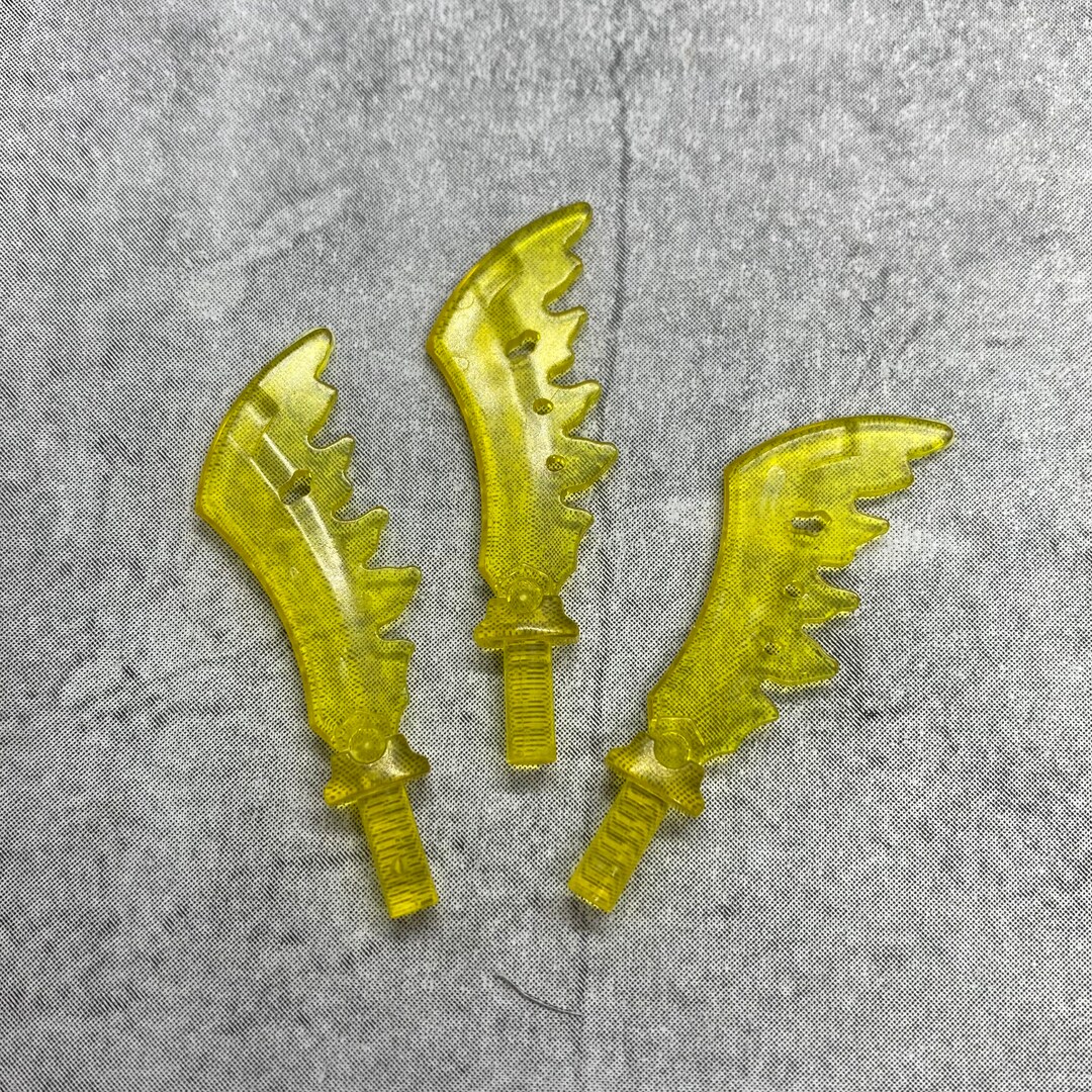 3-pack Translucent Yellow Sword Lot for Lego Minifigures | Conb2 Ninja ...
