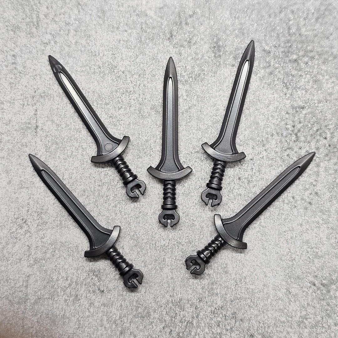 5-pack Fantasy Sword Dark Gray Lot for Lego Minifigures | Gc7b430 ...