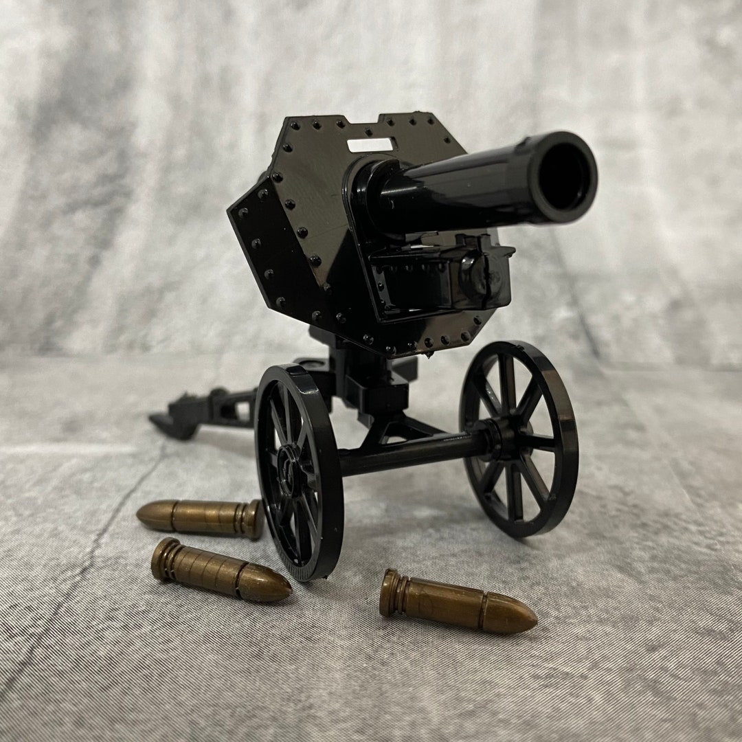 Custom Mounted Anti-tank Gun for Minifigures Diy | Drb2924 Black ...