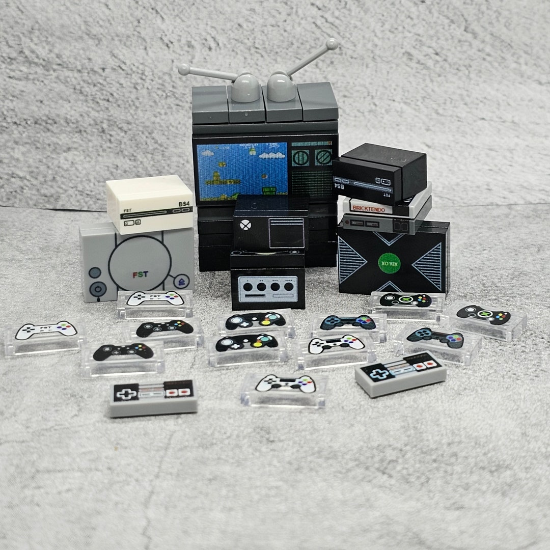Custom Blocks Video Game Console Set for Minifigures | Cond03 ...