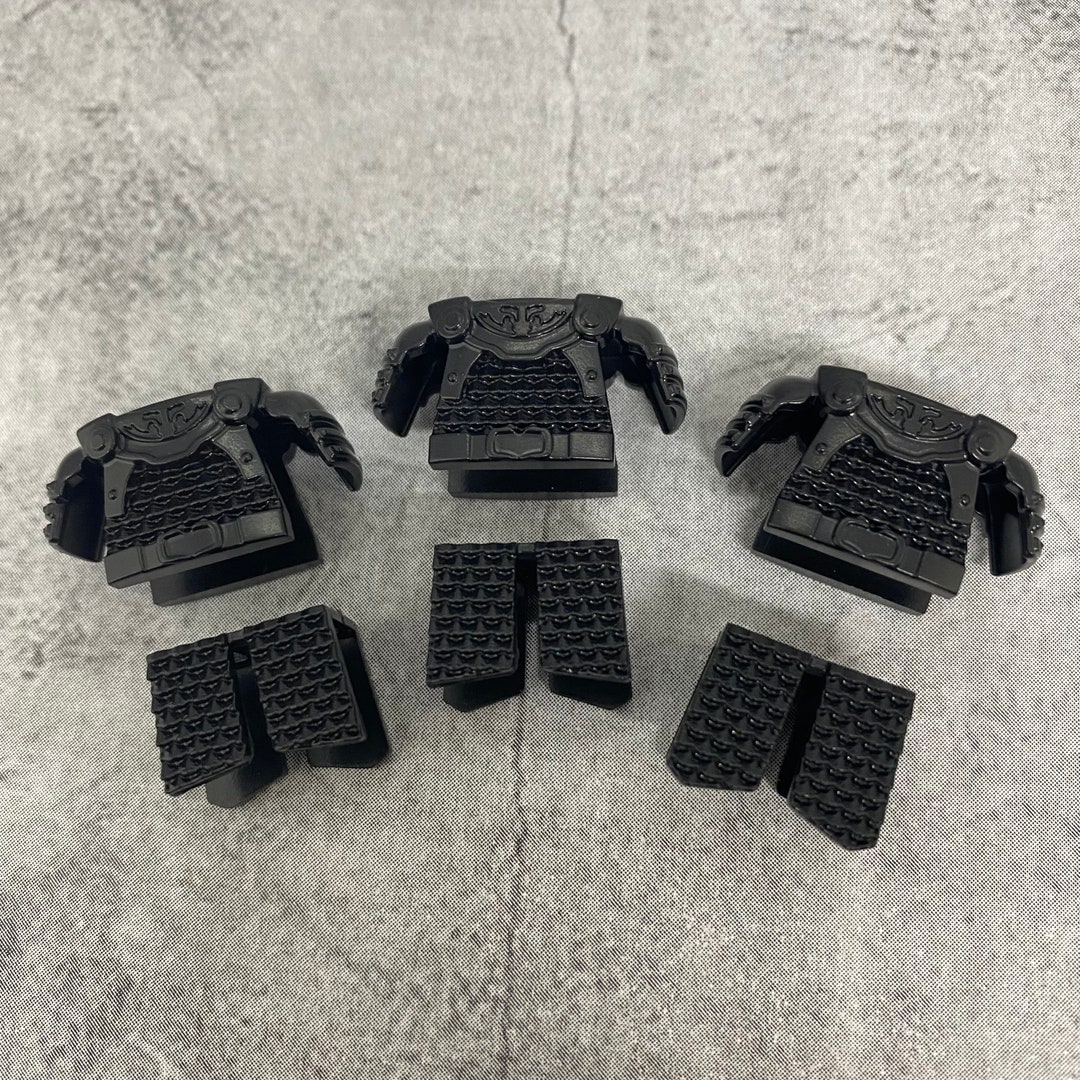 3-pack Dragon Armor Set Black Lot for Lego Minifigures | A9b374 Samurai ...