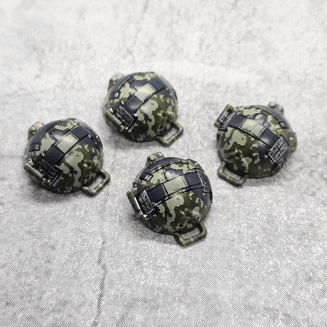 4-pack Custom Spec Ops Helmet Camo Lot for Lego Minifigures | Ga51005 ...