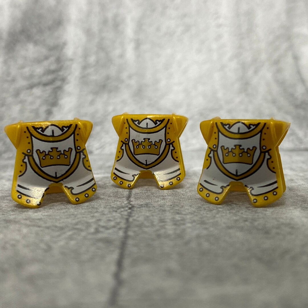 3-pack Custom Classic Crown Armor Lot for Minifigures | Drckjb2 Knight ...