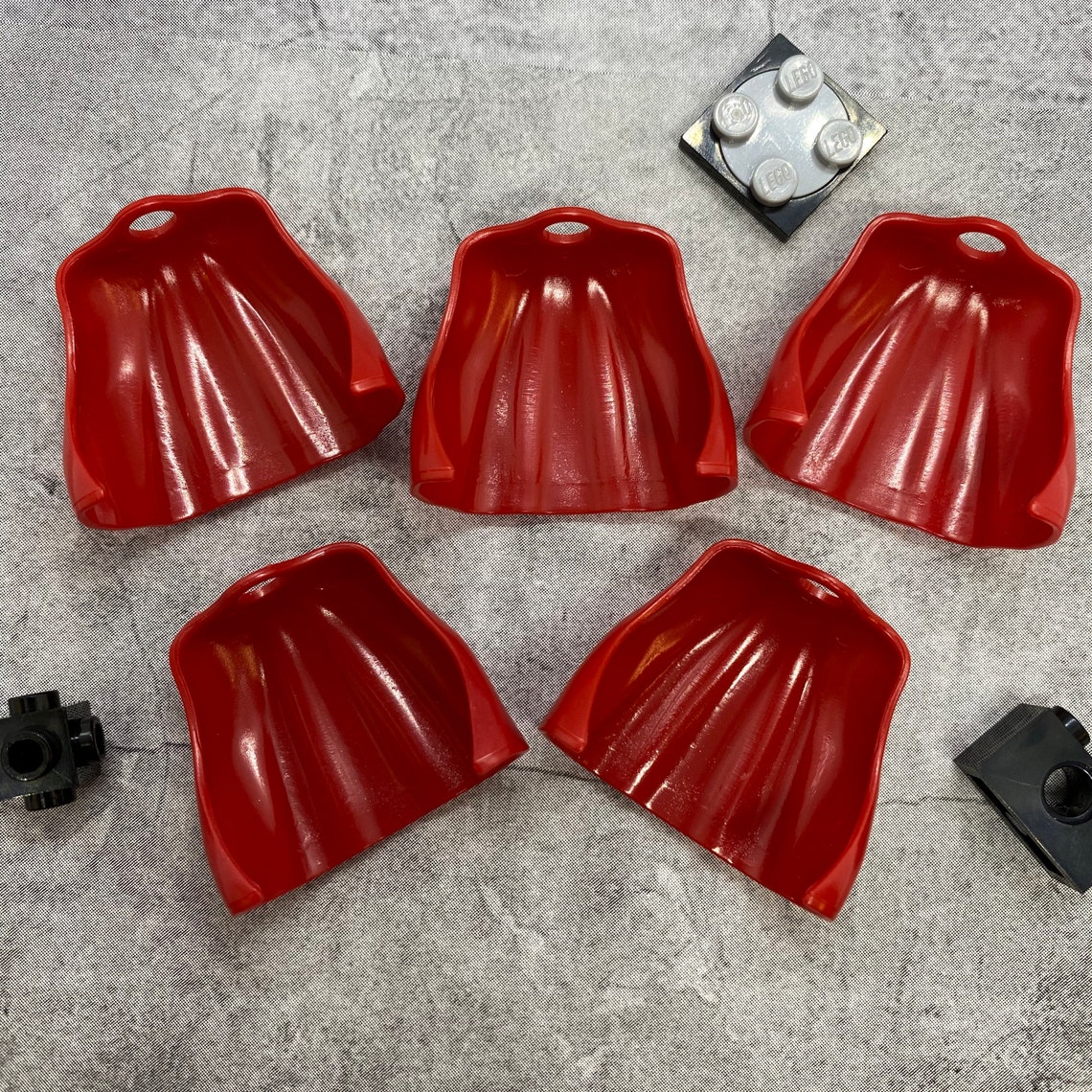 5-pack Custom Hard Red Cape Lot for Lego Minifigures A70956 - Etsy