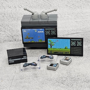 Custom Blocks Video Game Console Set for Minifigures | Cond03 ...