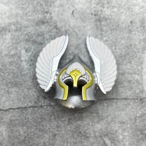 5-pack Custom Winged Knight Helmet Silver Lot for Lego Minifigures ...