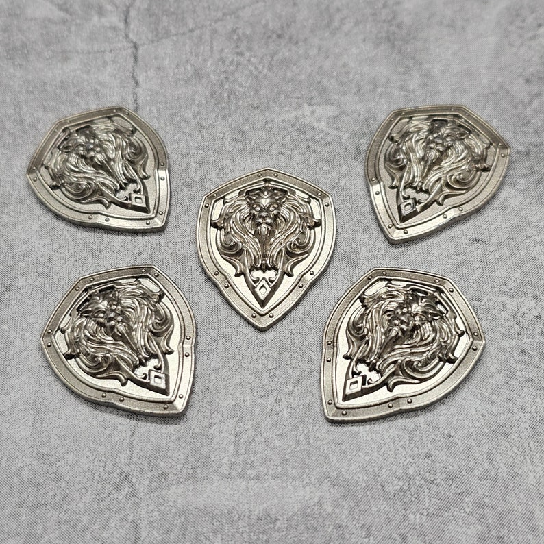 Custom Azeroth Knight Shield Lion Head Lot for Minifigures | C5f013a ...