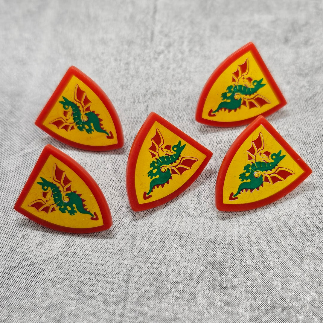 5-pack Custom Classic Dragon Shield Small Lot for Minifigures | D9DPA29 ...