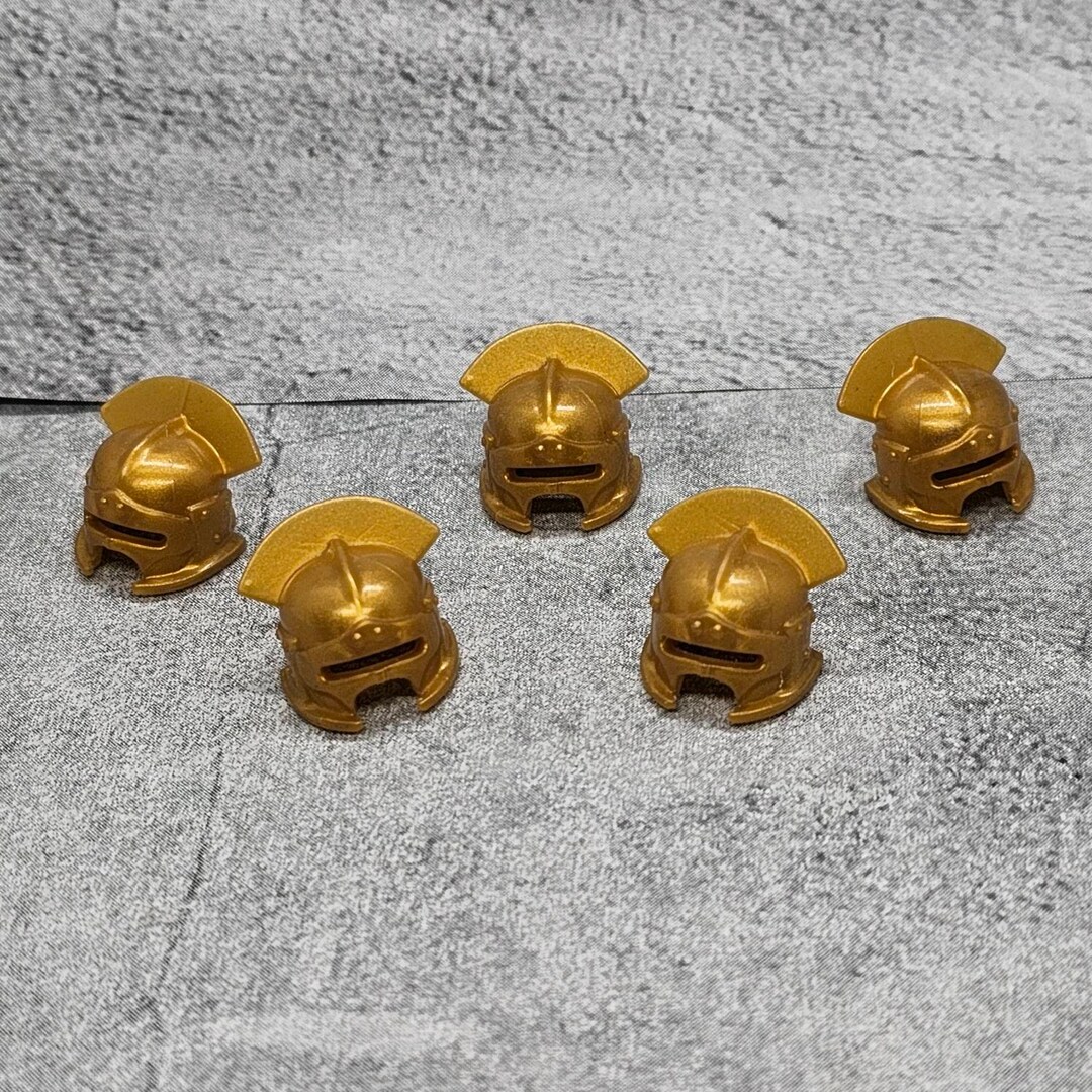 5-pack Custom Orc Helmet Golden Lot for Minifigures | Gb4b236 Lotr ...