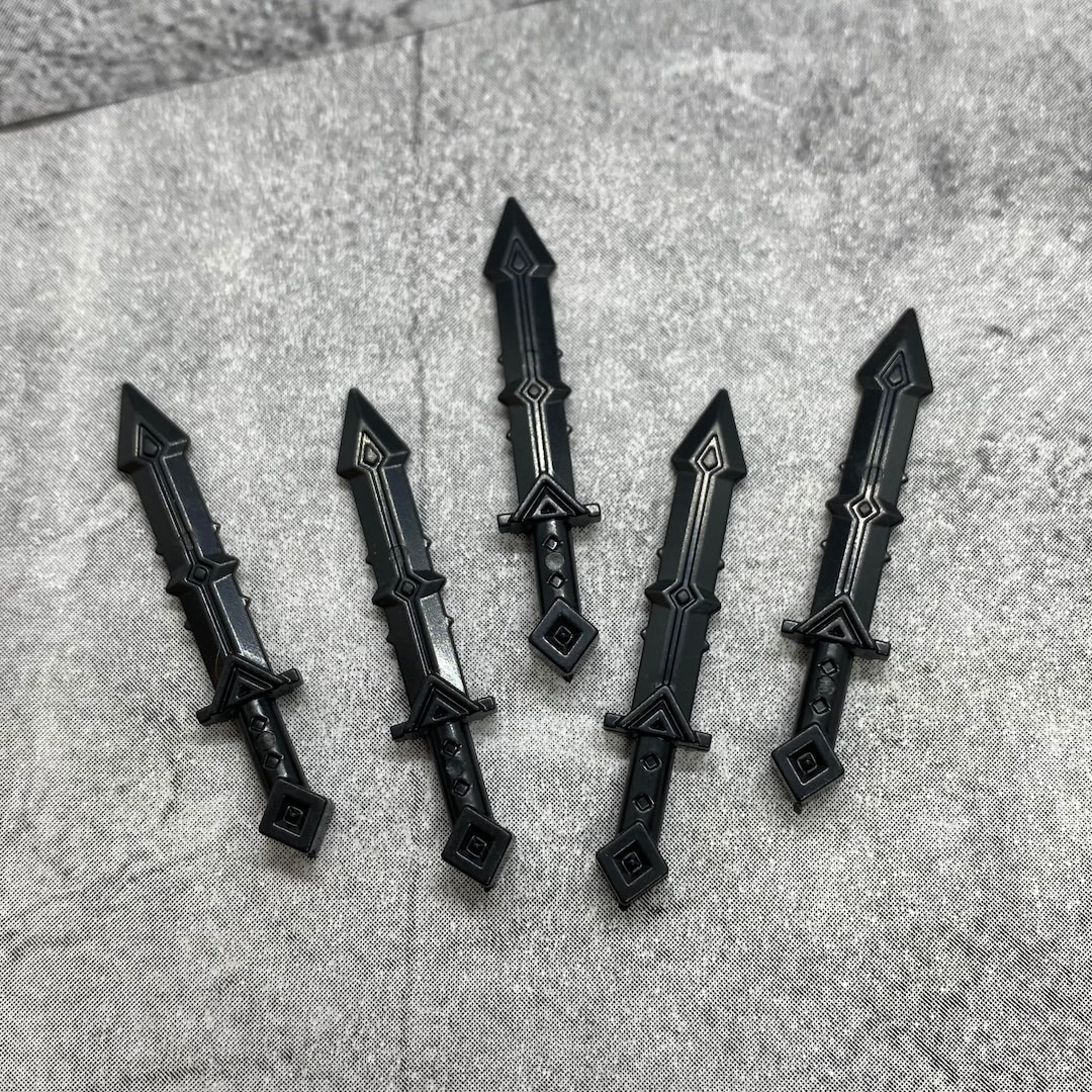 5-pack Dwarf Sword Black Lot for Minifigures | C10b513 | Minifigure NOT ...
