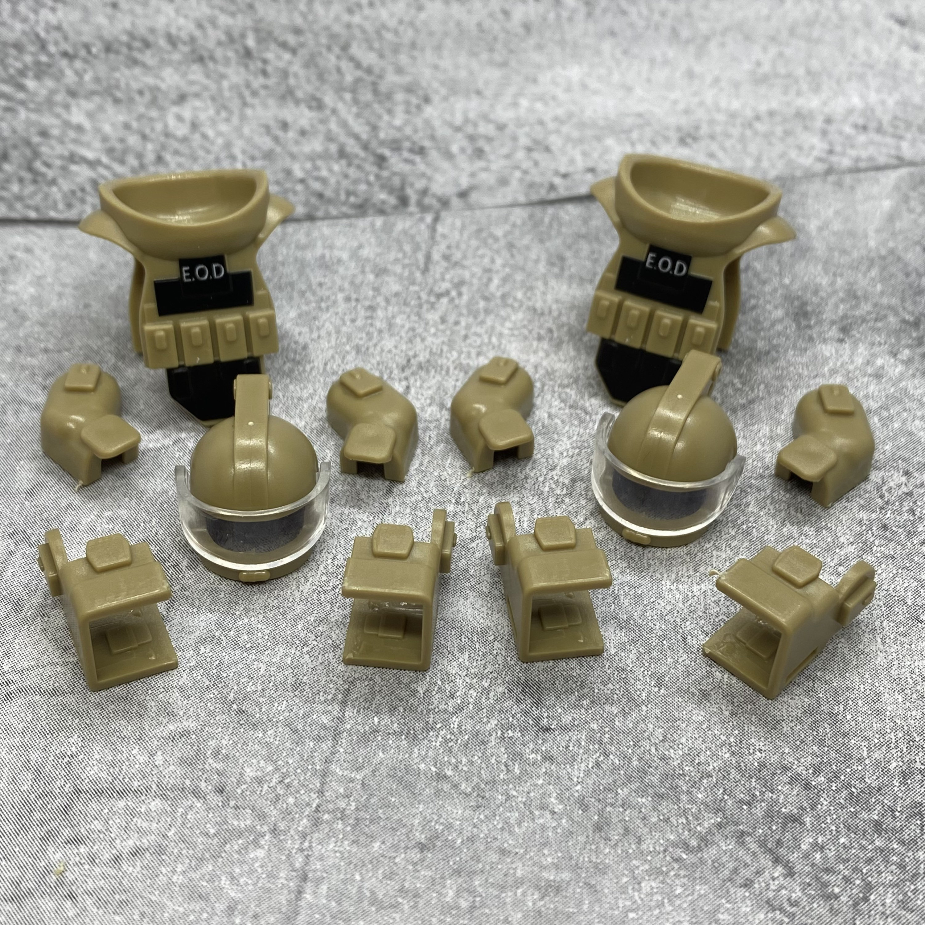 Bomb Squad EOD Full Body Armor Tan Lot for Lego Minifigures - Etsy