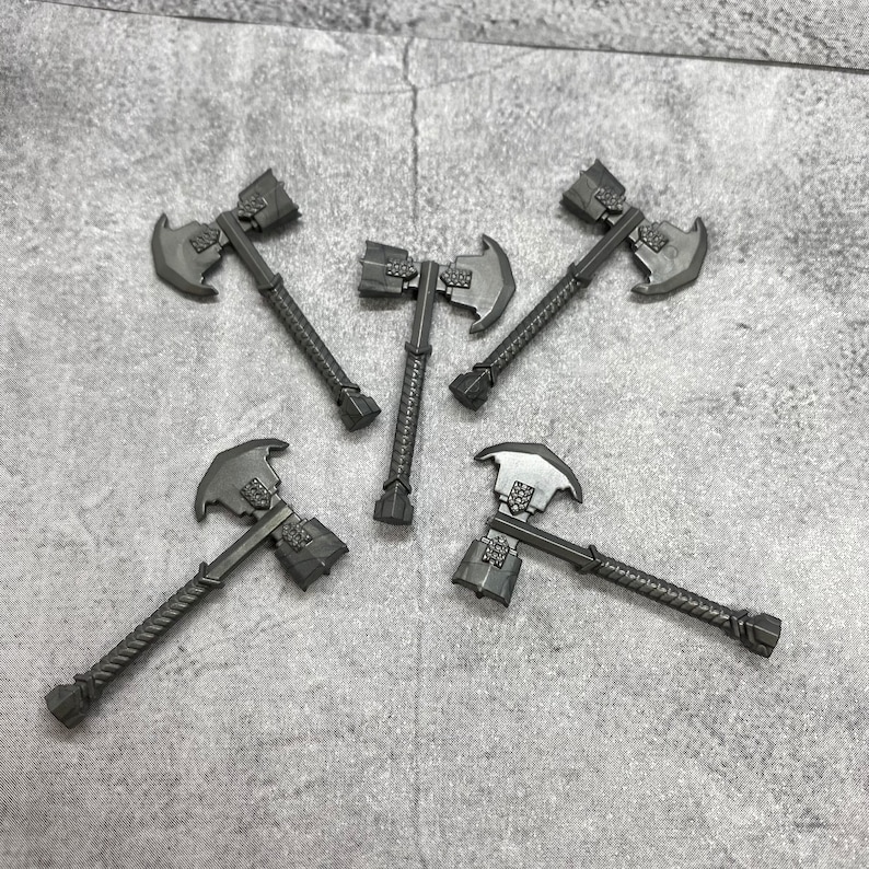 5-pack Custom Dwarf Axe Lotr Lot for Minifigures B10b232 - Etsy