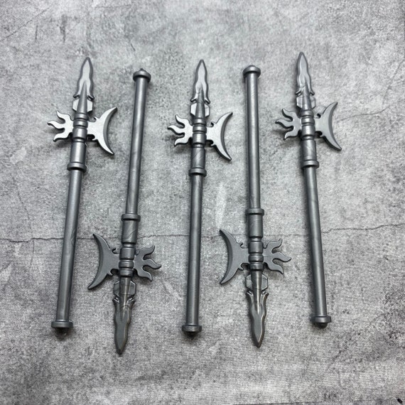 5-pack Pole Axe Gray Lot for Minifigures C50925 Minifigure - Etsy