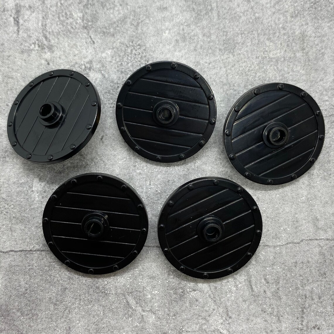 5-pack Custom Barbarian Shield Black Lot for Lego Minifigures - Etsy