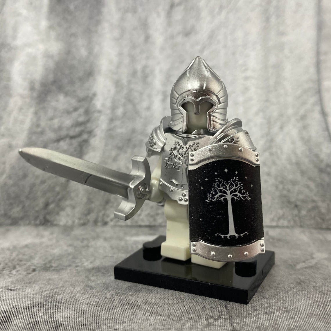 5-pack Gondor Knight Armor Set Silver Lot for Lego Minifigures | Bdc01 ...