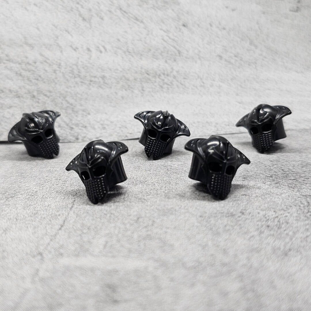 5-pack Custom Knight Helmet Black Easterling Lot for Minifigures ...