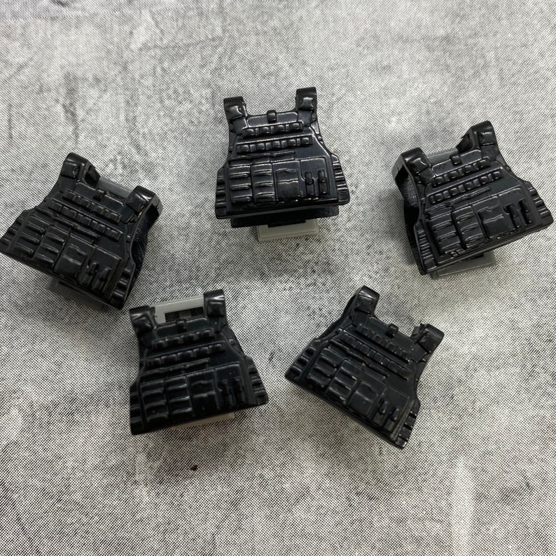 5-pack Custom Black Tactical Vest Lot for Lego Minifigures | C15008 ...