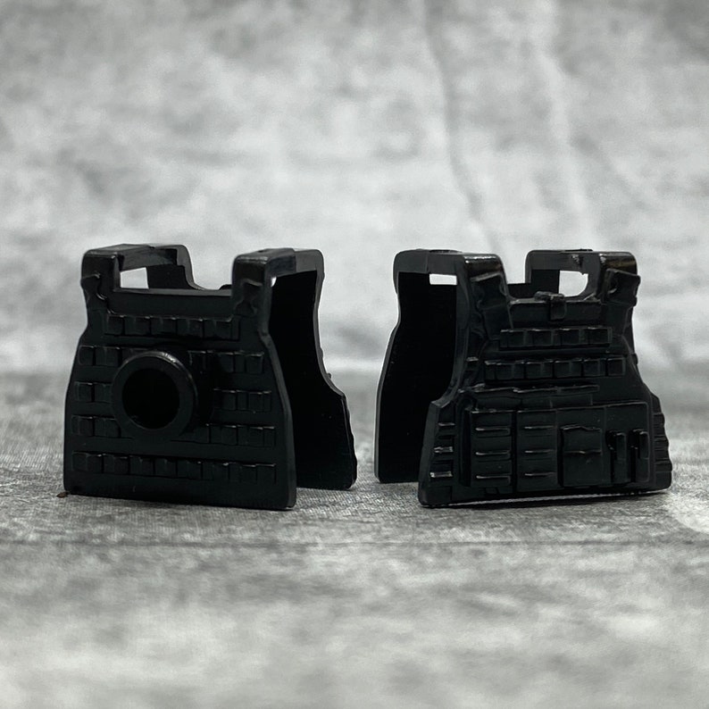 5-pack Custom Black Tactical Vest Lot for Lego Minifigures - Etsy