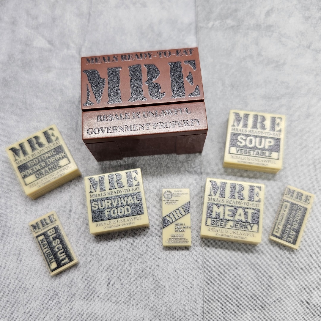 Military MRE Pack for Minifigures | Gc04 | Minifigure NOT Included ...