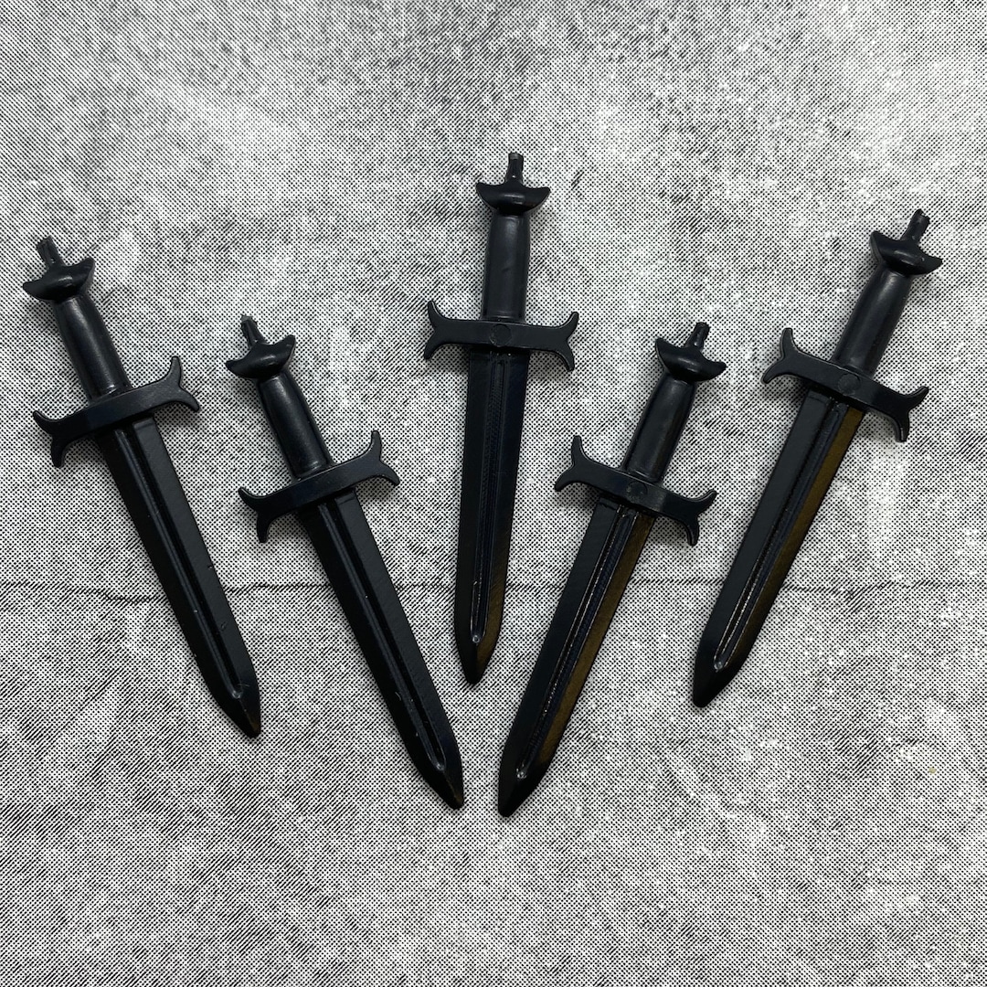 5-pack Sword Black Lot for Minifigures | B80928 | Minifigure NOT ...