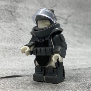 Bomb Squad EOD Full Body Armor Gray Lot for Lego Minifigures ...