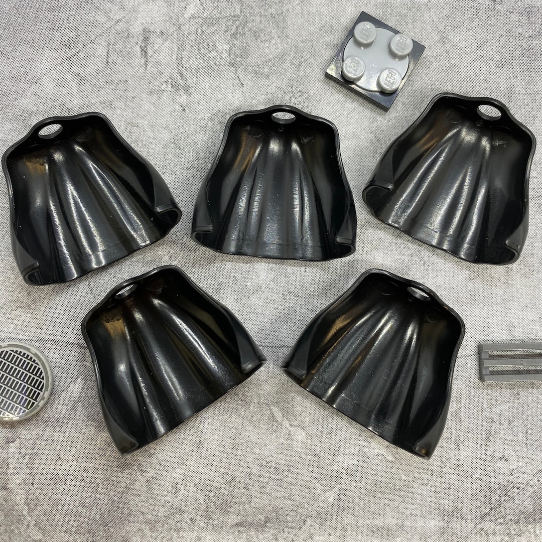 5-pack Custom Hard Black Cape Lot for Lego Minifigures | A70955 ...
