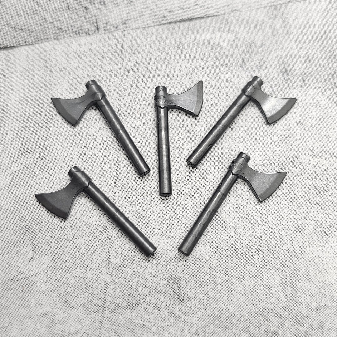 5-pack Short Axe Dark Gray for Lot Minifigures | Ga4b334 | Minifigure ...