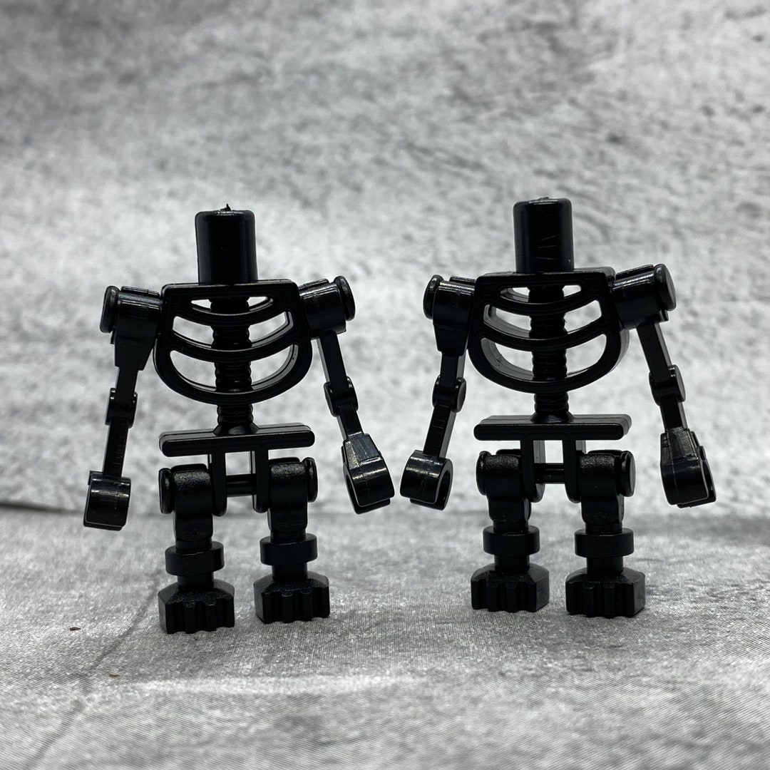 2pack Custom Black Skeleton Body for Minifigures Conb01 - Etsy