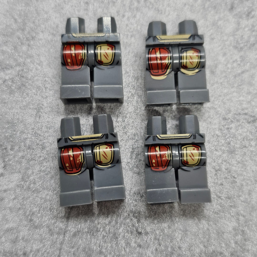 4x Custom Printed Gray Legs Brown Tan Armor for Minifigures | B9lg01dj1 ...
