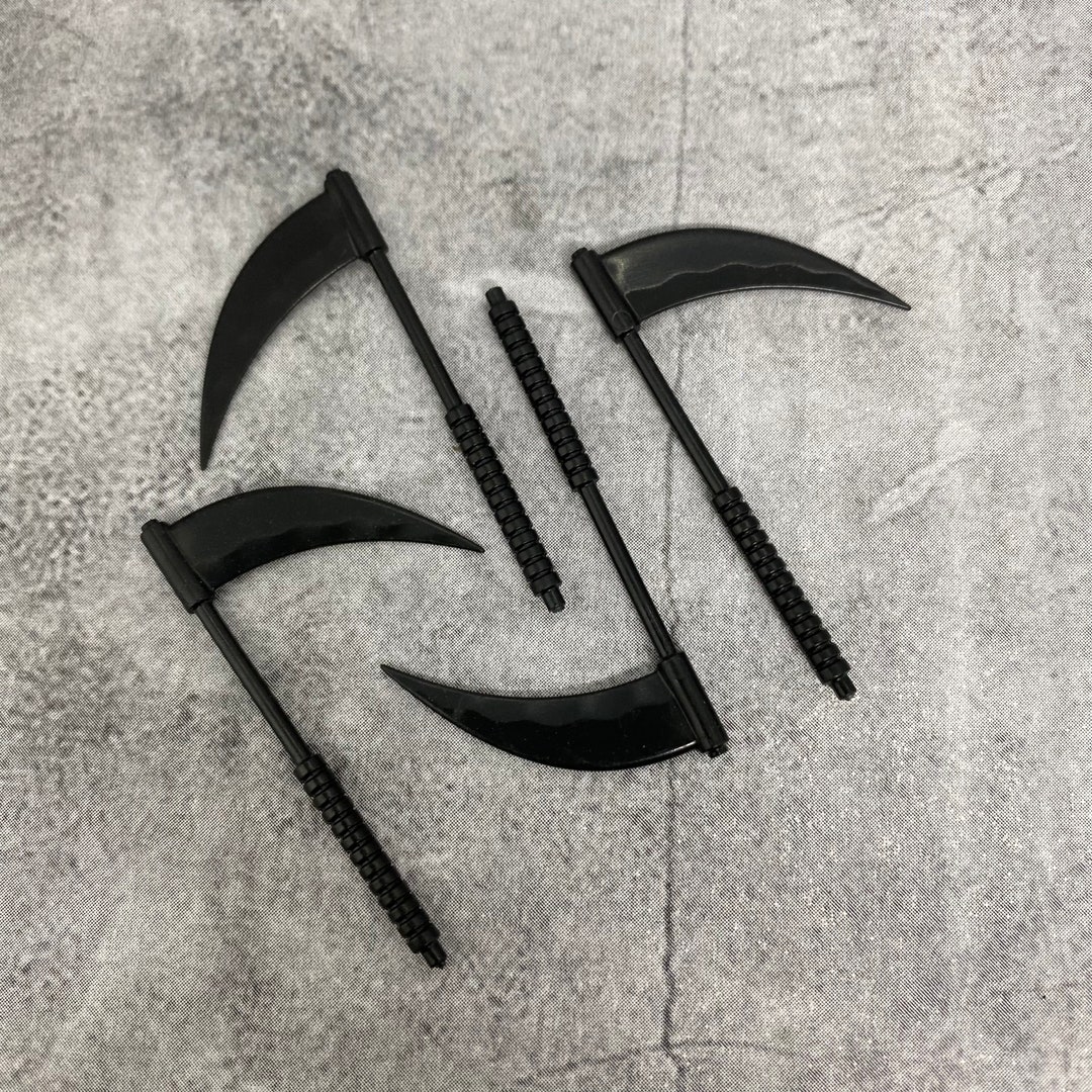 4-pack Reaper Scythe Black Lot for Minifigures | B6b379 | Minifigure ...