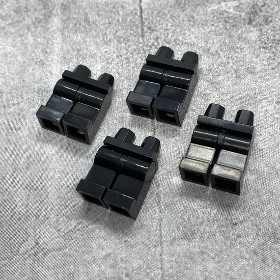 4-pack Custom Plain Black Legs for Lego Minifigures C10lg01 - Etsy