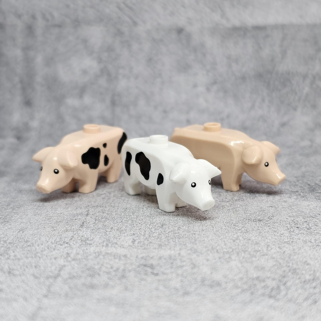 3-pack Pig Minifigures | C13pgp1 | Plain Lego Minifigure NOT Included ...